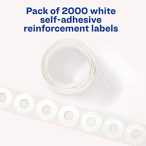 Snapklik.com : Avery Self-Adhesive Hole Reinforcement Stickers, 1/4 ...