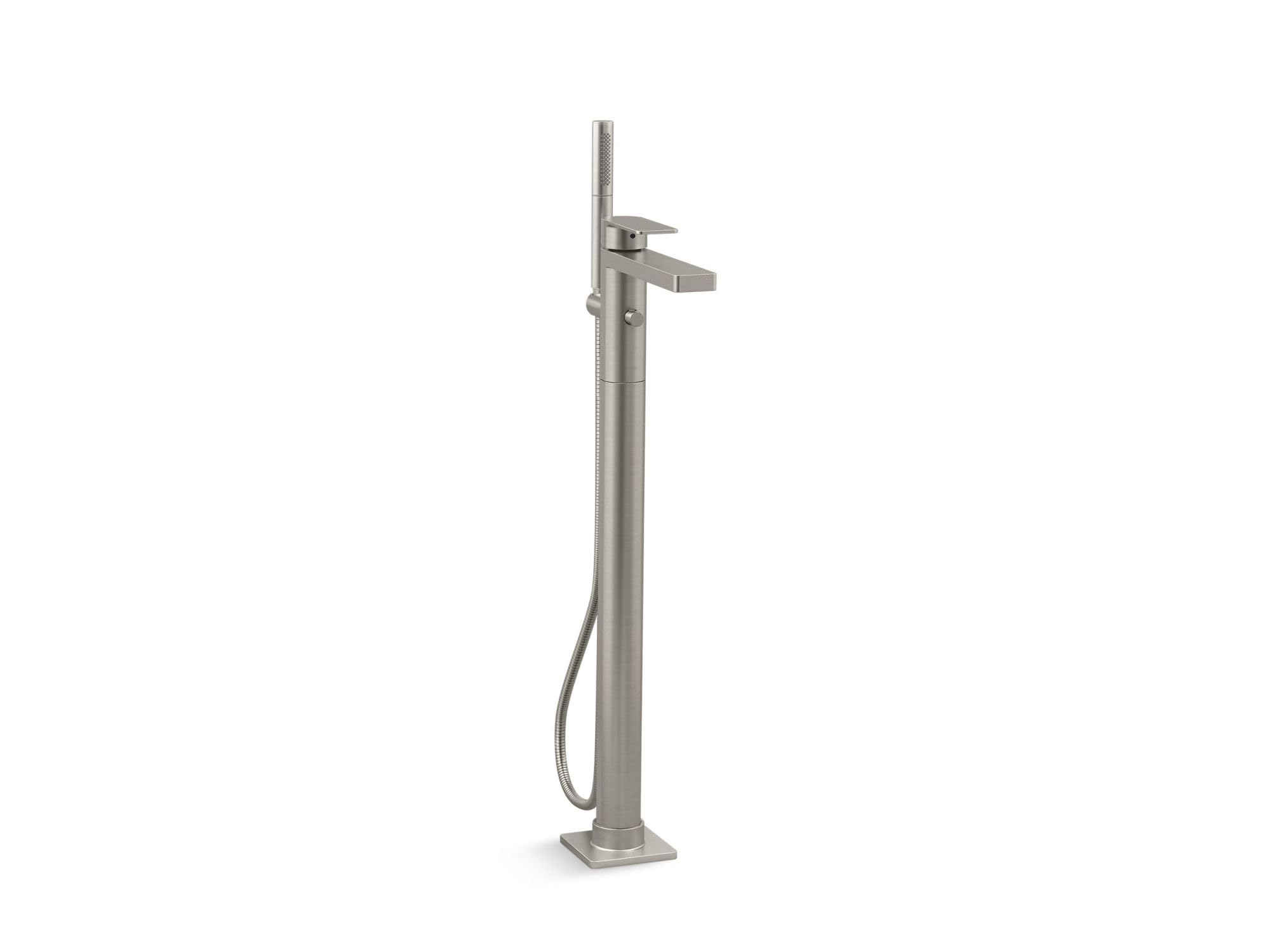 Kohler T23492-4-BN Parallel Floor-Mount Bath Filler Trim with ...