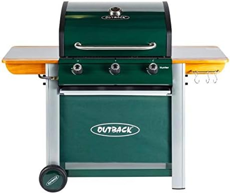 Outback Hunter 3-Burner Hybrid Gas & Charcoal BBQ - Green : Amazon.co ...