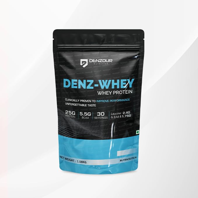 DENZOUR NUTRITION Denz Whey protein (Pista Kulfi, 1.08Kg) | Clinically ...