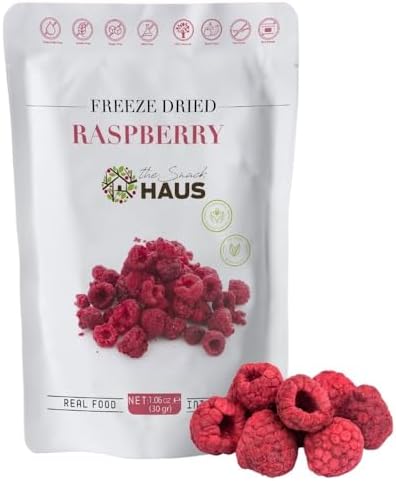 Amazon.com: powbab Raspberry Pieces + Bits. Freeze Dried Raspberries ...