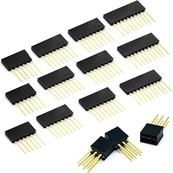 Treedix 4 Sets of Pins Stacking Headers Kit Detachable Female Heads ...