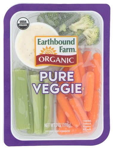 Amazon.com: EARTHBOUND FARM Organic Pure Veggie Tray, 7 OZ : Grocery ...