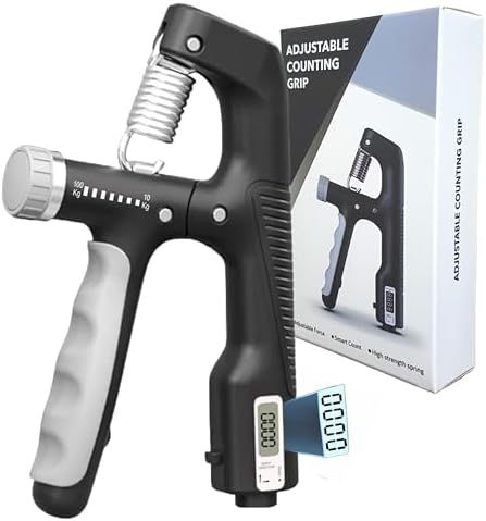 ALNUE Electronic Counting Hand Grip Strengthener 10-100Kg Wrist ...
