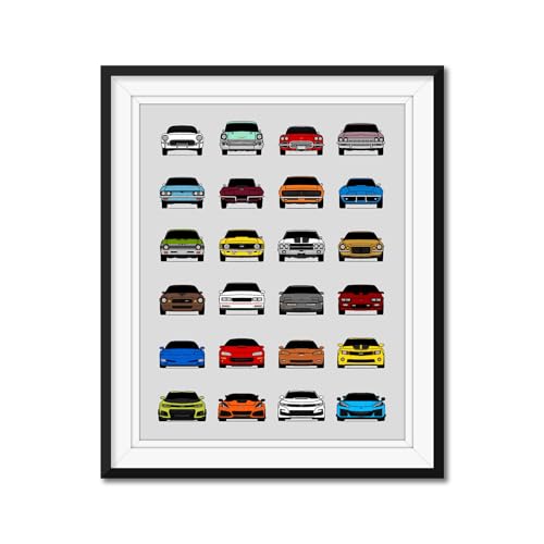 Amazon.com: Custom Car Posters Handmade Poster compatible with Chevy ...