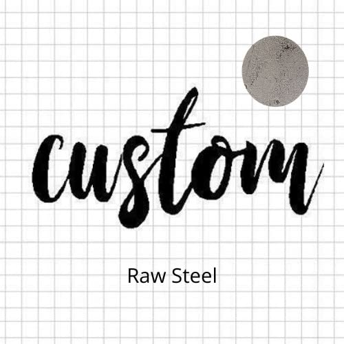 Amazon.com: Steel Metal Script Word Art - Various Sizes and Finishes ...