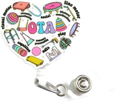 Amazon.com: OTA Badge Reel, Occupational Therapy Assistant Badge Holder ...