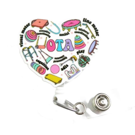 Amazon.com: OTA Badge Reel, Occupational Therapy Assistant Badge Holder ...