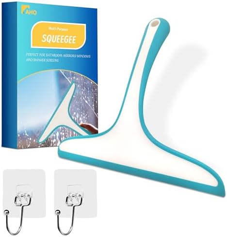 iDesign Shower Squeegee with Strong Suction Cup, Small Plastic Window ...
