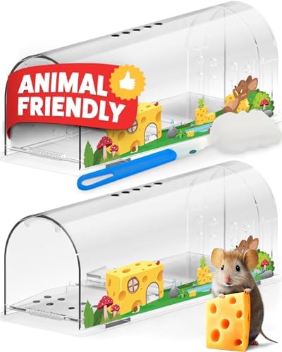 Motel Mouse Humane Mouse Traps for Indoor Outdoor - Easy to Use, Easy ...