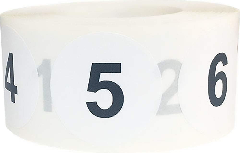 Amazon.com : Numbers 1-36 Repositionable Labels - 4" : Office Products