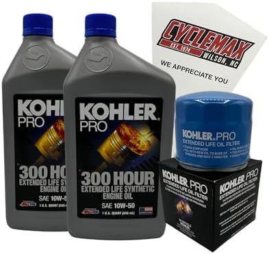 Amazon.com: Cyclemax Kohler Pro SAE 10W-50 300 Hour Extended Life ...