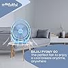 Bajaj Pygmy Go 178MM Mini Fan with LED Lighting | Rechargeable | USB ...