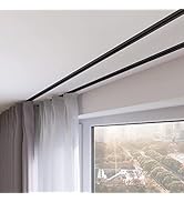 Amazon.com: BrukyTro Ceiling Mount Curtain Tracks,Hidden Ceiling Tracks ...