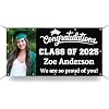 Amazon.com: Personalized Graduation Photo Vinyl Banner Sign - Class of ...