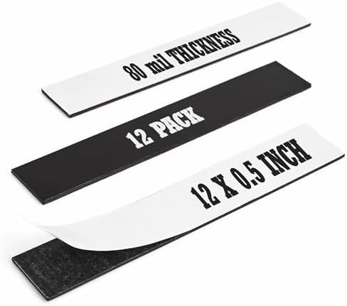 Amazon.com : Magnetic Strips with 3M Adhesive Backing, Strong Magnetic ...