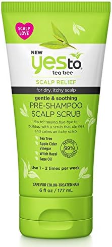 Amazon.com : Yes To Tea Tree Pre Shampoo Scalp Scrub, 6 Fl Oz - Gently ...