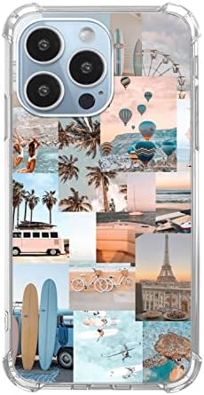 Amazon.com: Summer Aesthetic Case for iPhone 14 Pro Max - Cool TPU Bumper Phone Cover with Surf ...