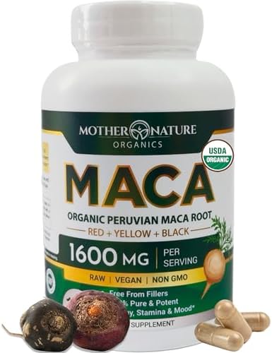 Amazon.com: Natgrown Organic Maca Root Powder Capsules 1500 mg with ...