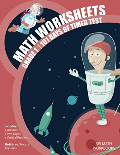 Math Worksheets Grade 1 - 101 Days of Timed Test: 8.5 x 11 Glossy Cover ...