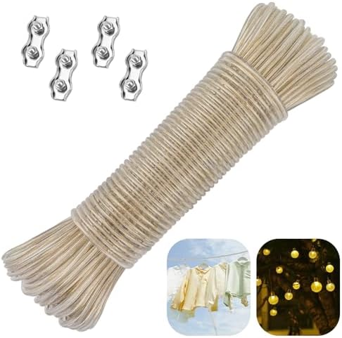 KBNIAN Corde de Drapeau,Drisse de Ligne de Drapeau avec 2 Pcs ...