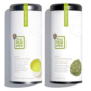 Amazon.com : Sencha Green Tea Bag (25 Packets) and Loose Leaf (100 ...