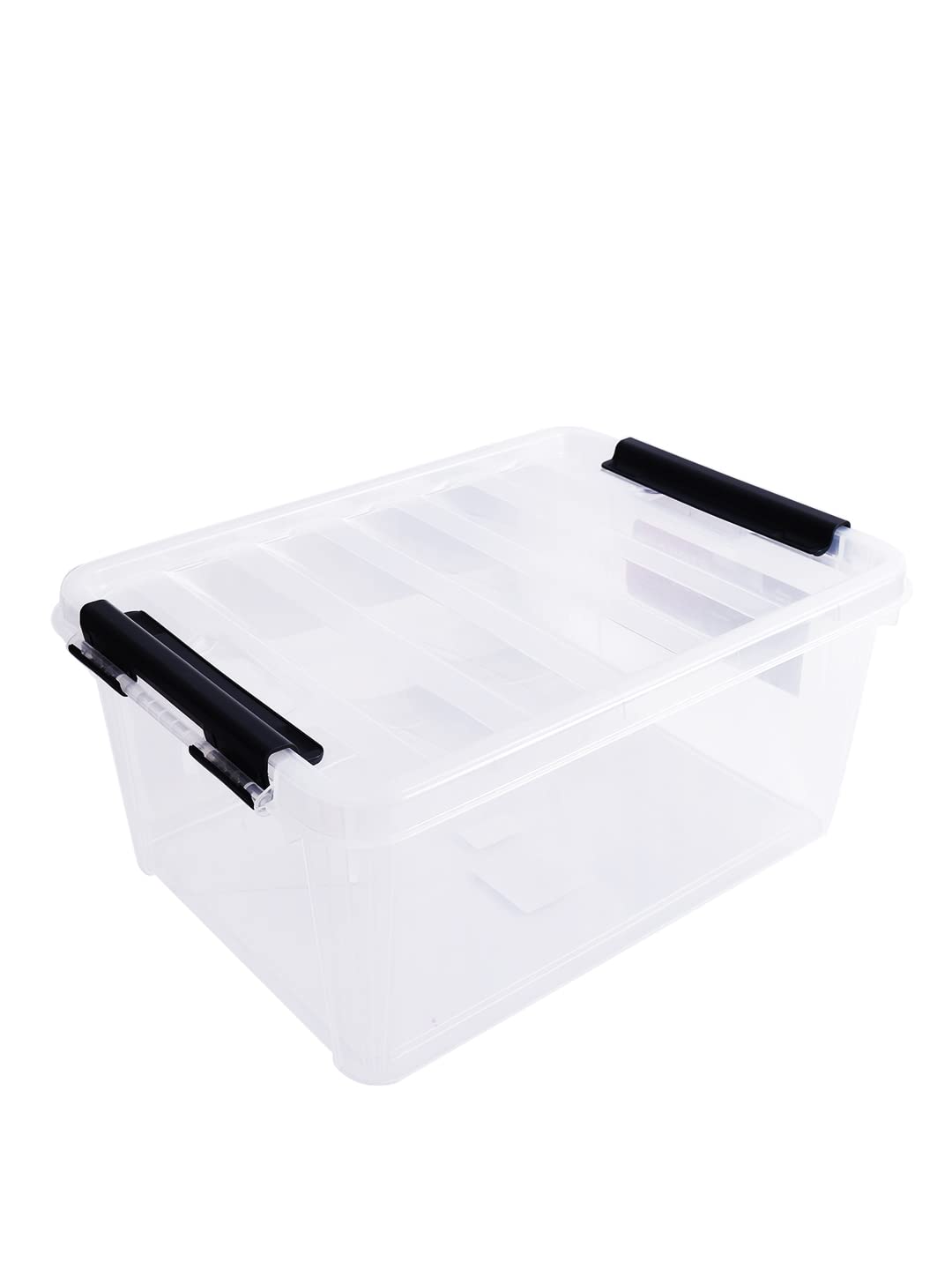 Lock & Lock Inplus Easy Clip Storage Box, 15 litres, Transparent ...