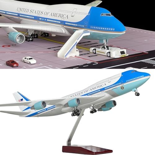 Amazon.com: Bswath Model Plane 1:400 American Air Force One B747 Model ...