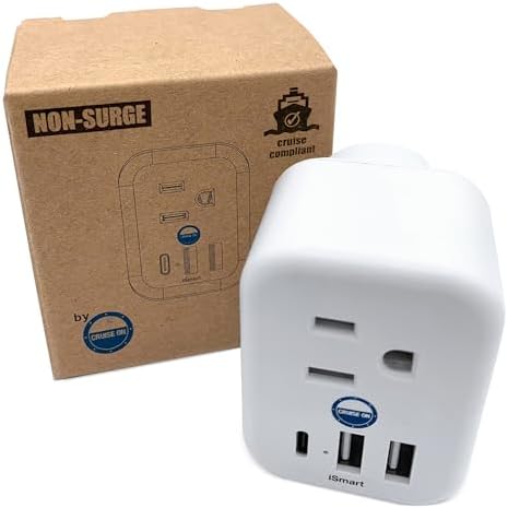 Amazon.com: Cruise Approved Power Strip Non Surge Protector for Cruise ...