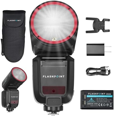 Amazon.com : Flashpoint V100 V100C V100-C Camera Flash for Canon ...