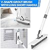 Amazon.com: Shower Scrubber Cleaning Brush with Long Handle, 57" Tub ...