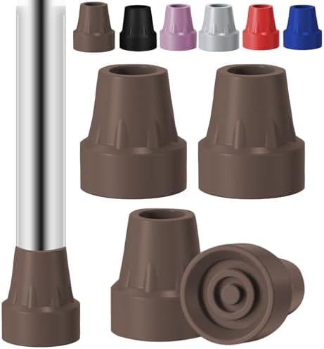 Amazon.com: 4 Pack Replacement Rubber Cane Tips 3/4 Inch Heavy Duty ...