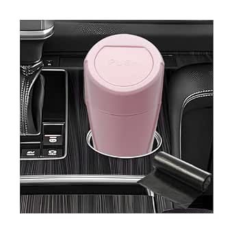 JUSTTOP Car Trash Can Bin with Lid, Leakproof Car Door Pocket Cup ...