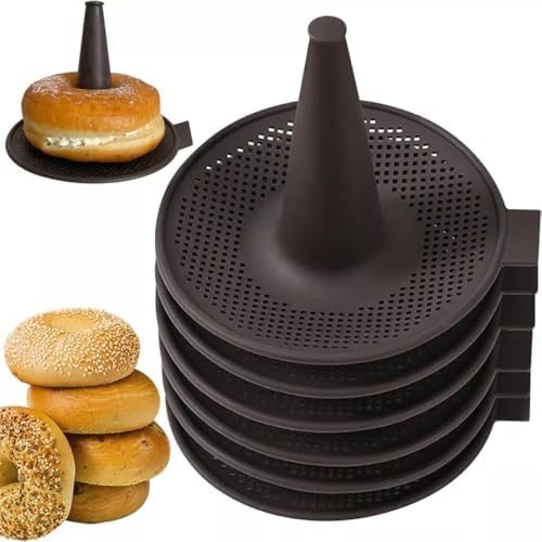 Amazon.com: 6pcs donut pan for baking,Silicone Donut Molds,Brown Baking ...