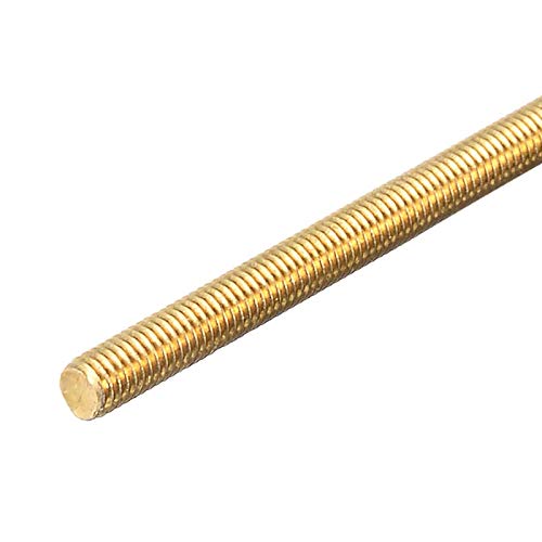Quickun Brass Fully Thread Rod, Long Threaded Screw, M8-1.25 Thread ...