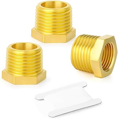 Amazon.com: YOUHO 1 to 3/4 reducer Brass Threaded Pipe Fitting 1 Inch ...