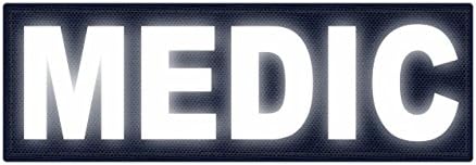 Amazon.com: Medic Patch - 6x2 - Reflective White Lettering - Navy ...