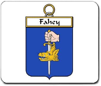 Amazon.com : Fahey or OFahy Family Crest Coat of Arms Mouse Pad ...