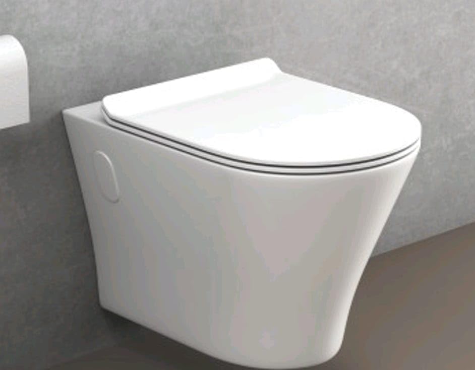 EROS REVE Ceramic Wall Mount/Wall Hung Water Closet Commode Western ...