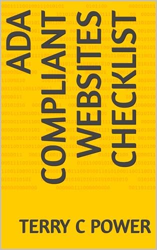 ADA Compliant Websites Checklist (AI Powered Checklists) , Power, Terry ...