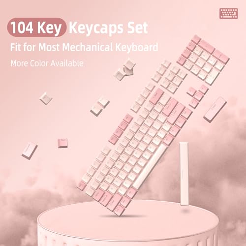 ABS Keycaps 104 Keys OEM Profile Double-Shot Full Keycap Set ANSI ...