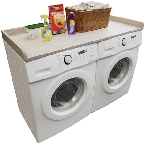 Amazon.com: Washer and Dryer Countertop with Edge Rails (Include a Non ...