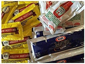 Amazon.com: Grab-n-Go Condiment Packs - 50 Single Serve Pouches of Each ...