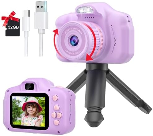 Amazon.co.jp: Kids Camera, Children's Camera, Toy Camera, Tripod ...