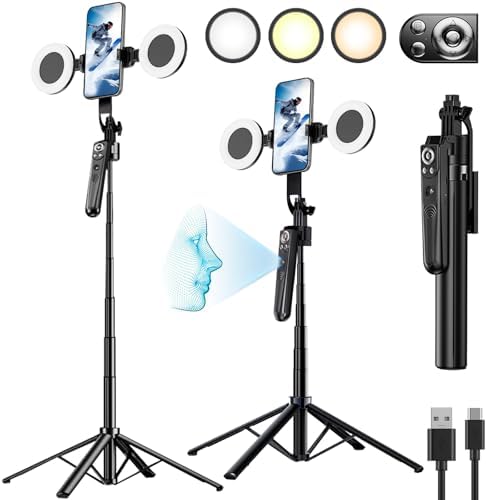 Amazon.com: YUANRAN Auto Face Tracking Tripod 360 Rotation with Stand ...