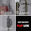FlipLok High Security Door Lock - 10X Stronger Than a Deadbolt, Keypad ...