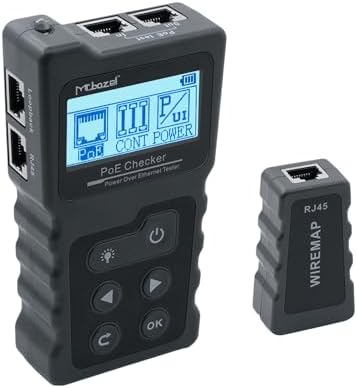 Mcbazel Network Cable Tester, Poe Ethernet-Cable Tester Kit for CAT5e ...