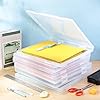 Amazon.com: Kosiz 6 Pcs 12 x 12 Inch Paper Storage Case Plastic ...