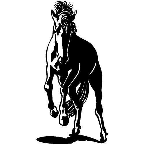 BD USA Racing Horse Decal Sticker (Black), Decal Sticker Vinyl Car Home ...