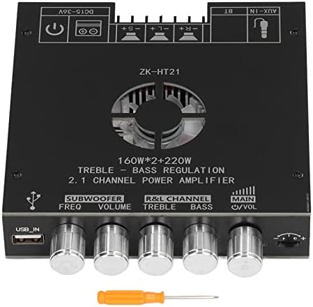 Amazon.com: 2.1 Channel Bluetooth Amplifier Board, 160W×2+220W 500mV ...
